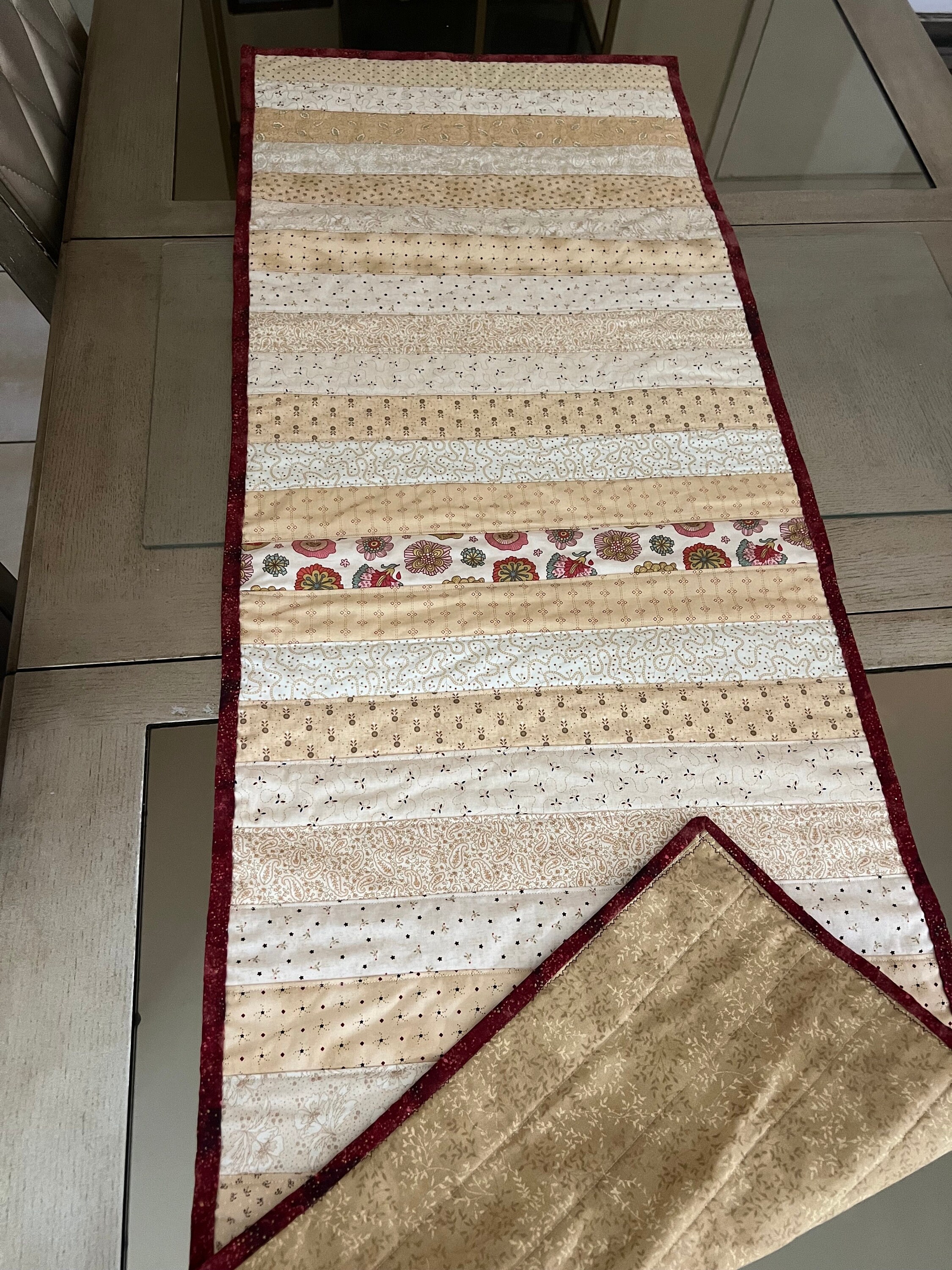 Reversible Handmade Table Runner - Etsy