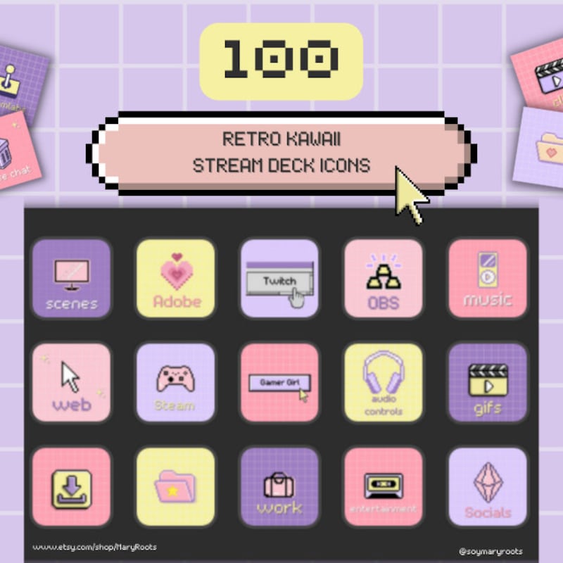 Stream Deck Gaming Icons - Etsy