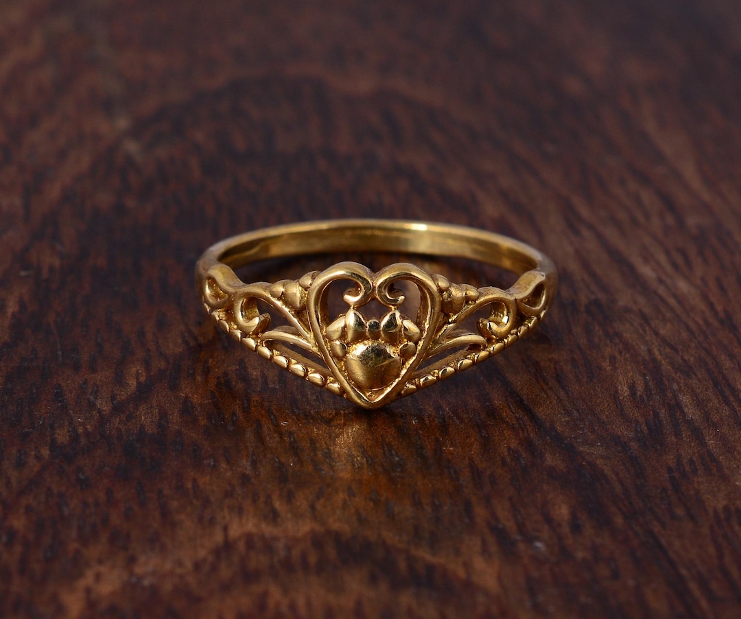 Heart Ring, Inner Heart Ring, Love Ring, Gift for Mom, Boho Ring ...