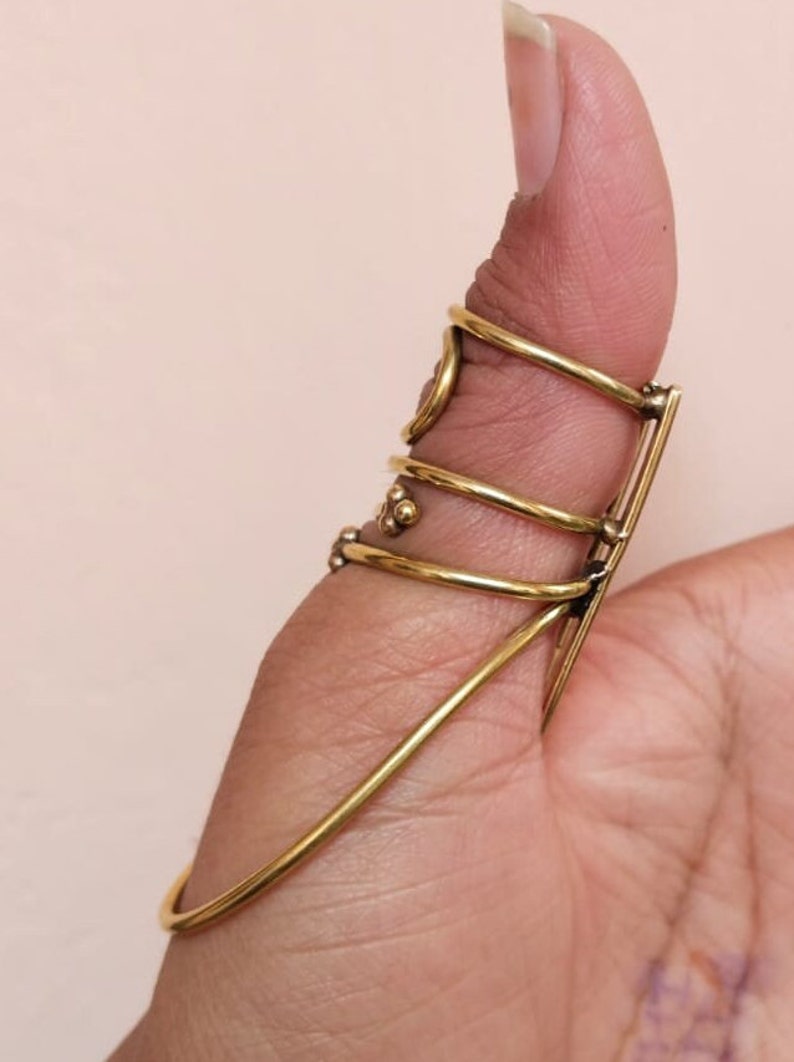 Arthritis Ring, MCP Splint Knuckle Ring, Brass Ring for Women, Simple ...