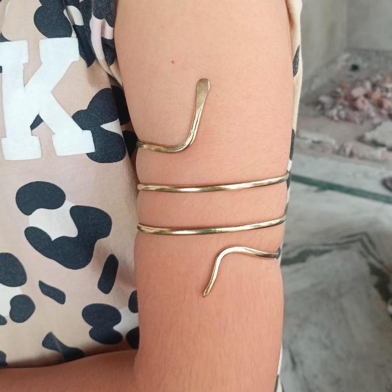 Gold Arm Band - Etsy