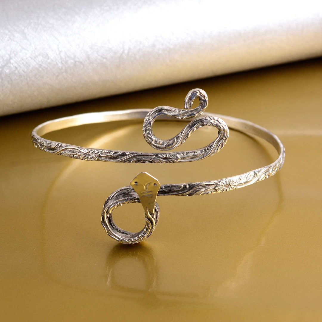 Snake Spiral Upper Arm Cuff, Armband Bangle Bracelet for Women, Snake ...