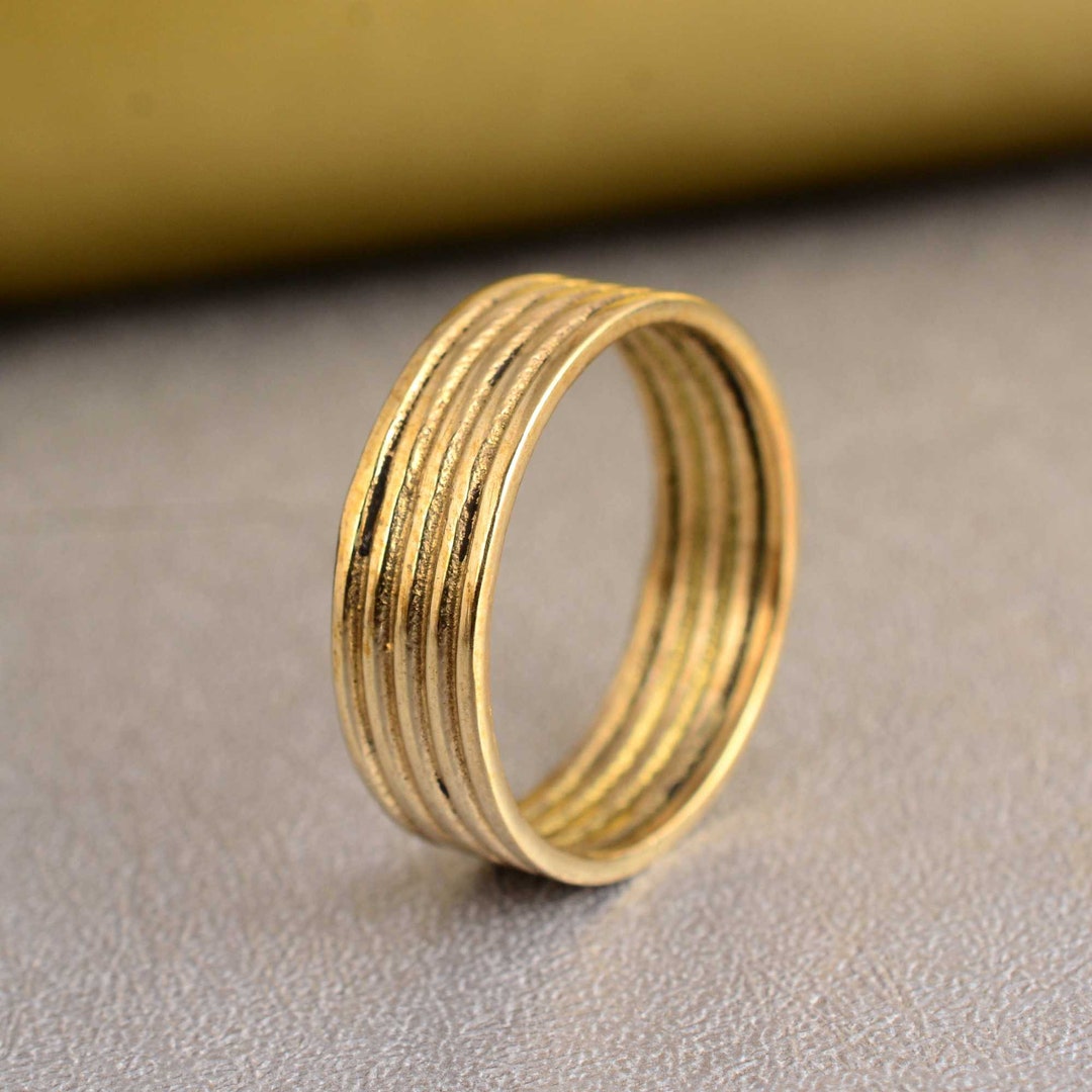 Simple Brass Ring for Women and Men, Indian Traditional Brass Ring ...
