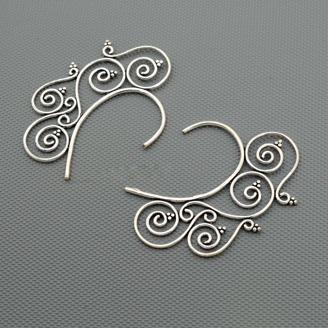 Brass Swirl Ear Cuff: Tribal Ear Wrap, No Piercing - Etsy