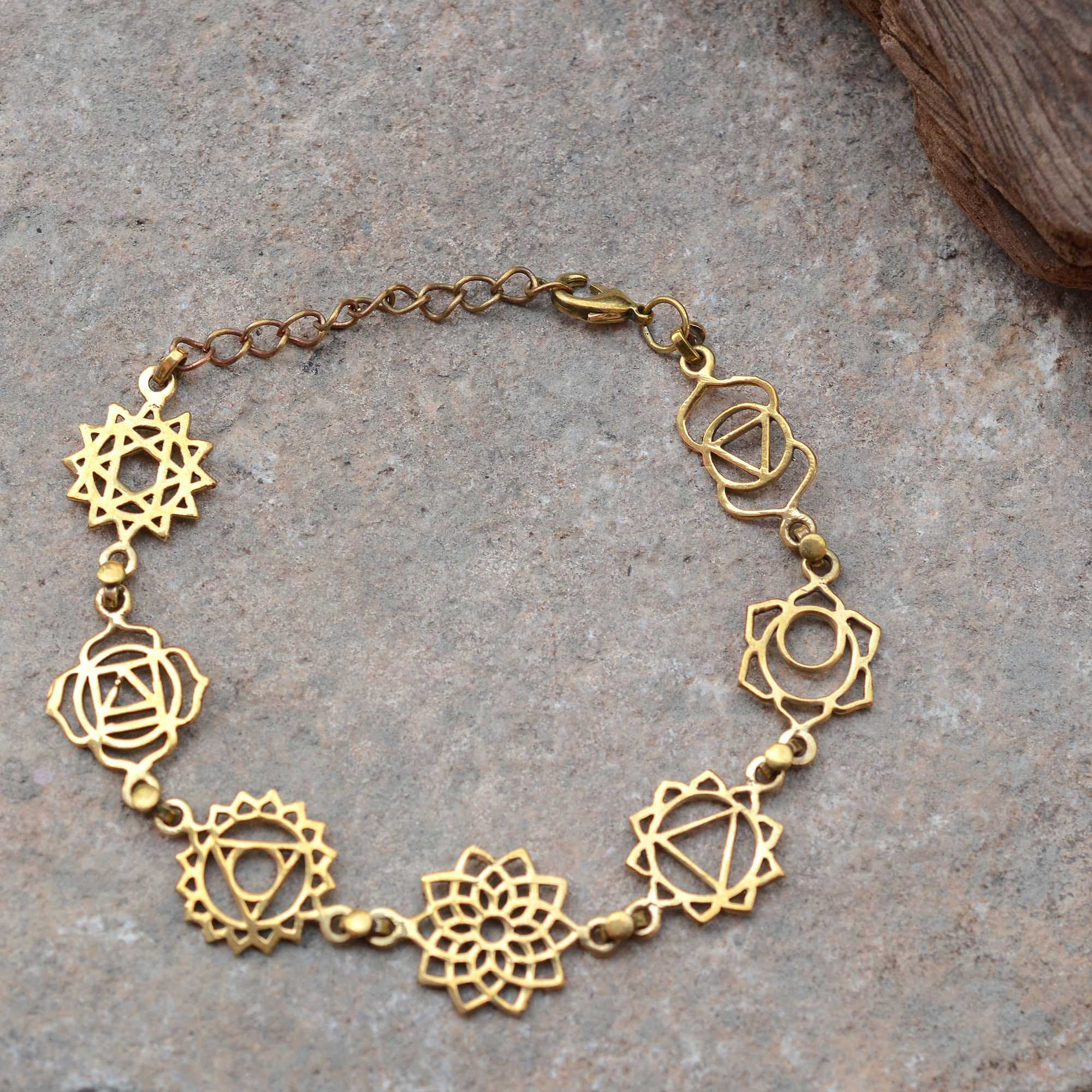 7 Chakras Bracelet Chakra Symbols Bracelet Holistic - Etsy