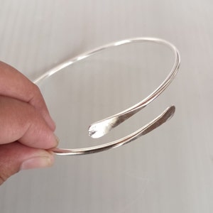 Silver Upper Arm Bracelet / Cuff / Top Arm Band / Hammered Jewellery ...