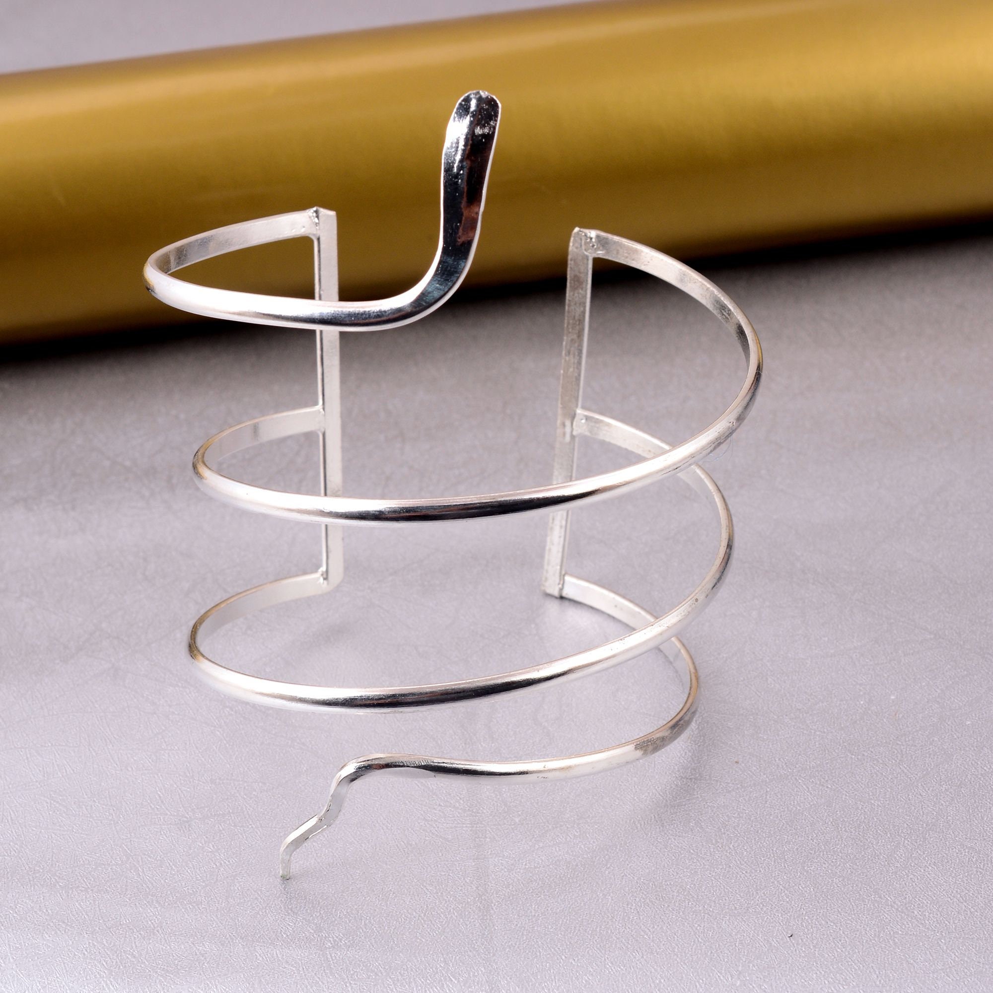 Snake Arm Cuff Gold Arm Bangle Boho Style Arm Bangle Body - Etsy