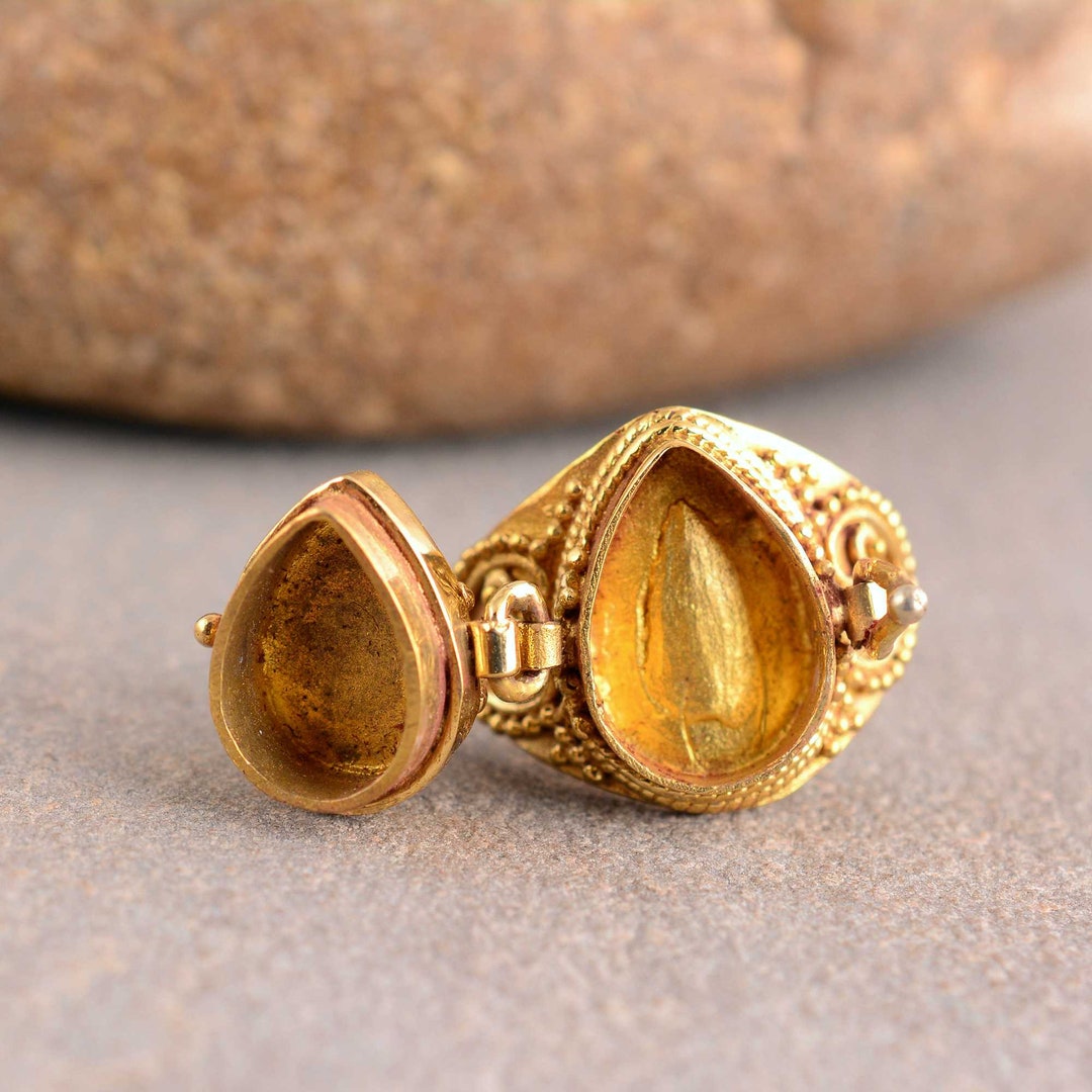 Ethnic Poison Ring, Vintage Poison Ring, Labradorite Poison Ring ...