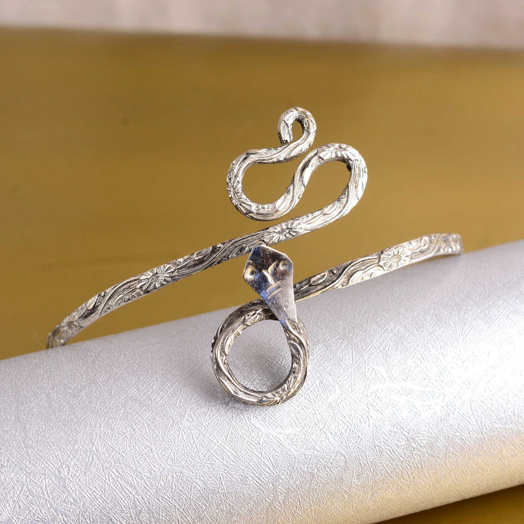 Snake Spiral Upper Arm Cuff, Armband Bangle Bracelet for Women, Snake ...