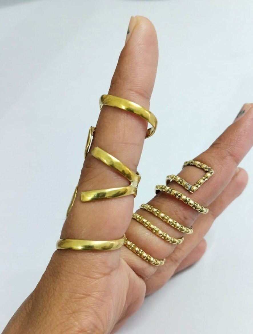 Arthritis Brass Ring Splint Knuckle Ring Arthritis Finger - Etsy