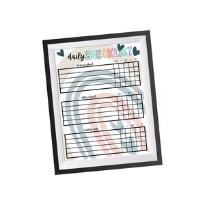 Editable Daily Checklist for Kids and Toddlers Interactive Before and ...