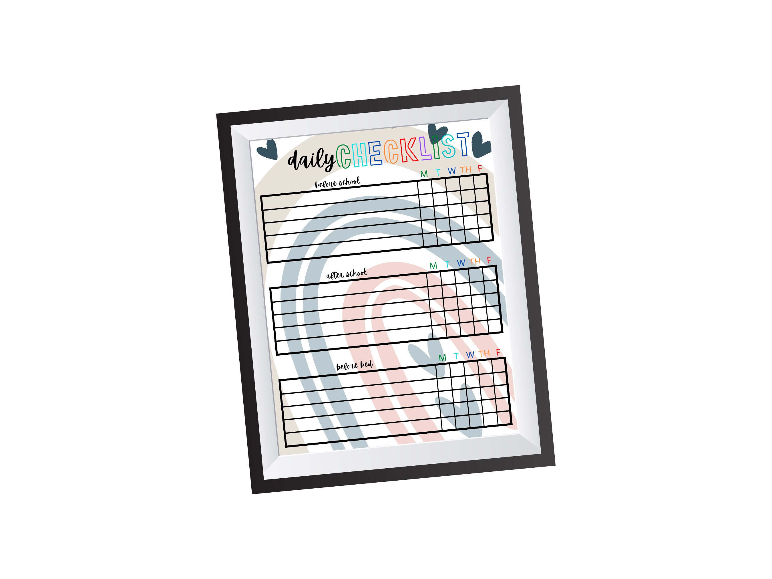 Editable Daily Checklist for Kids and Toddlers Interactive | Before and ...