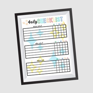 Editable Daily Checklist for Kids and Toddlers Interactive | Before and ...