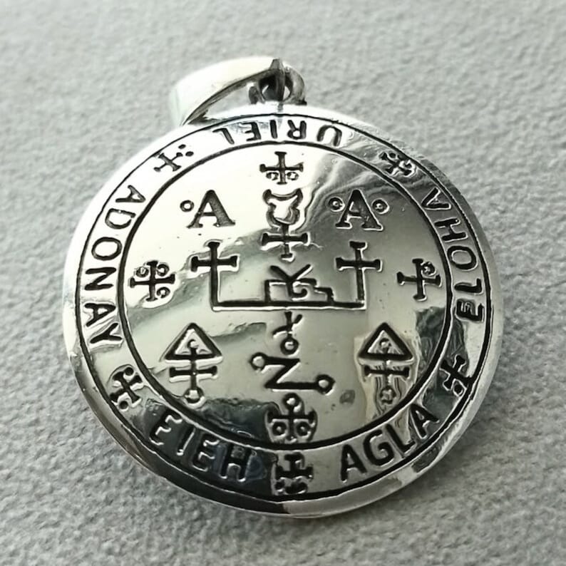 Sigil of Uriel Archangel Seal of King Solomon Amulet Pendant ...