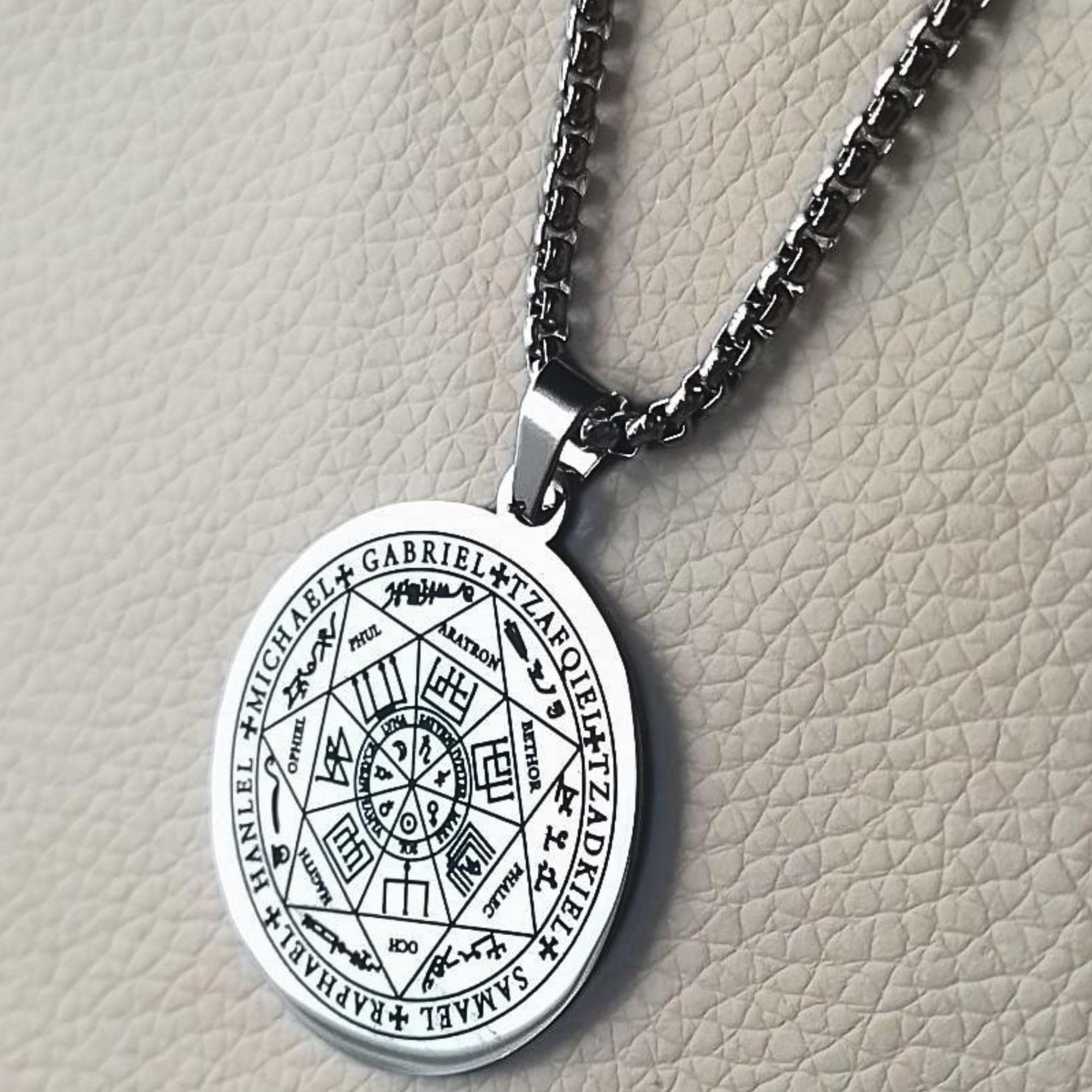 The Seal of Seven Archangel Necklace Amulet Pendant Supernatural ...