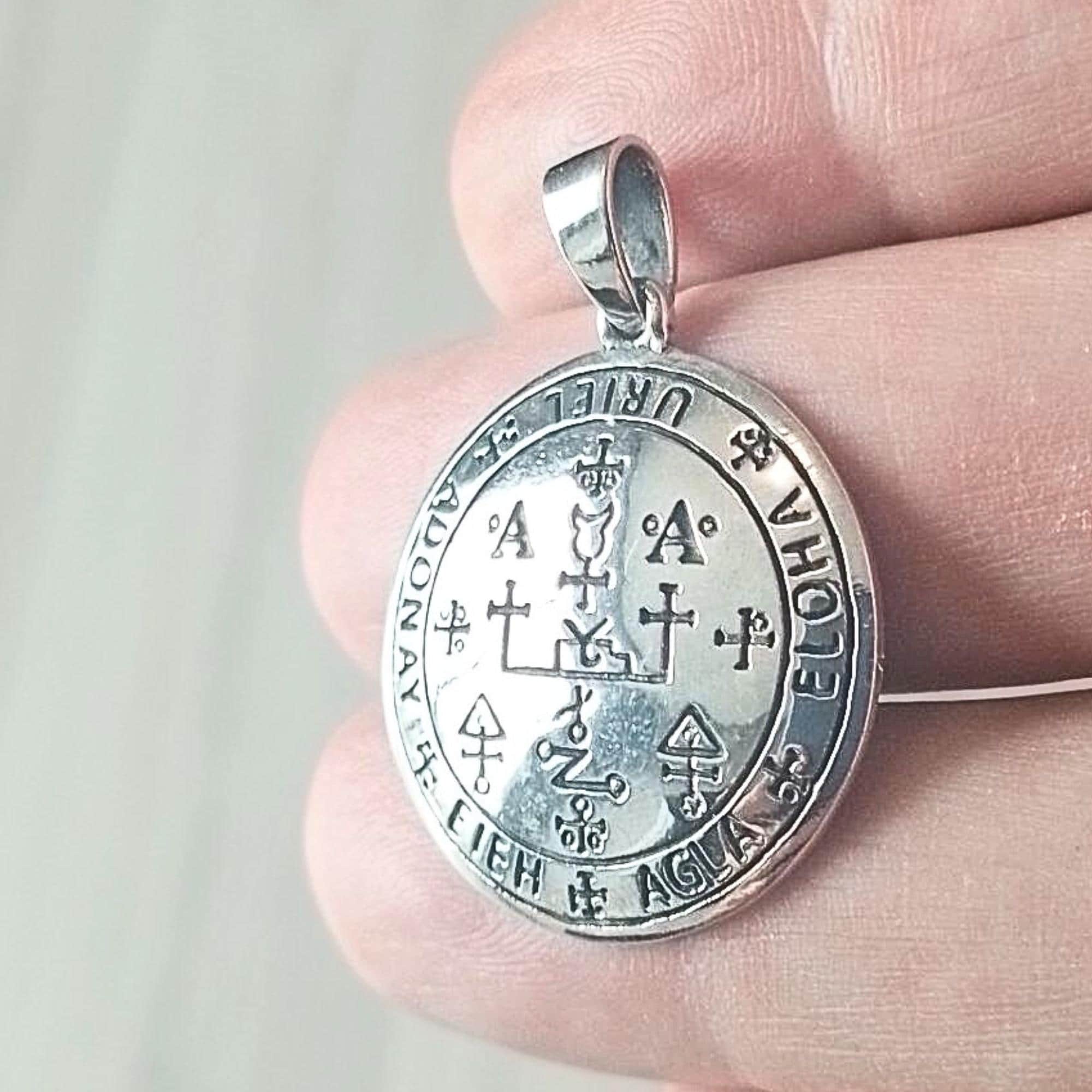 Sigil of Uriel Archangel Seal of King Solomon Amulet Pendant ...