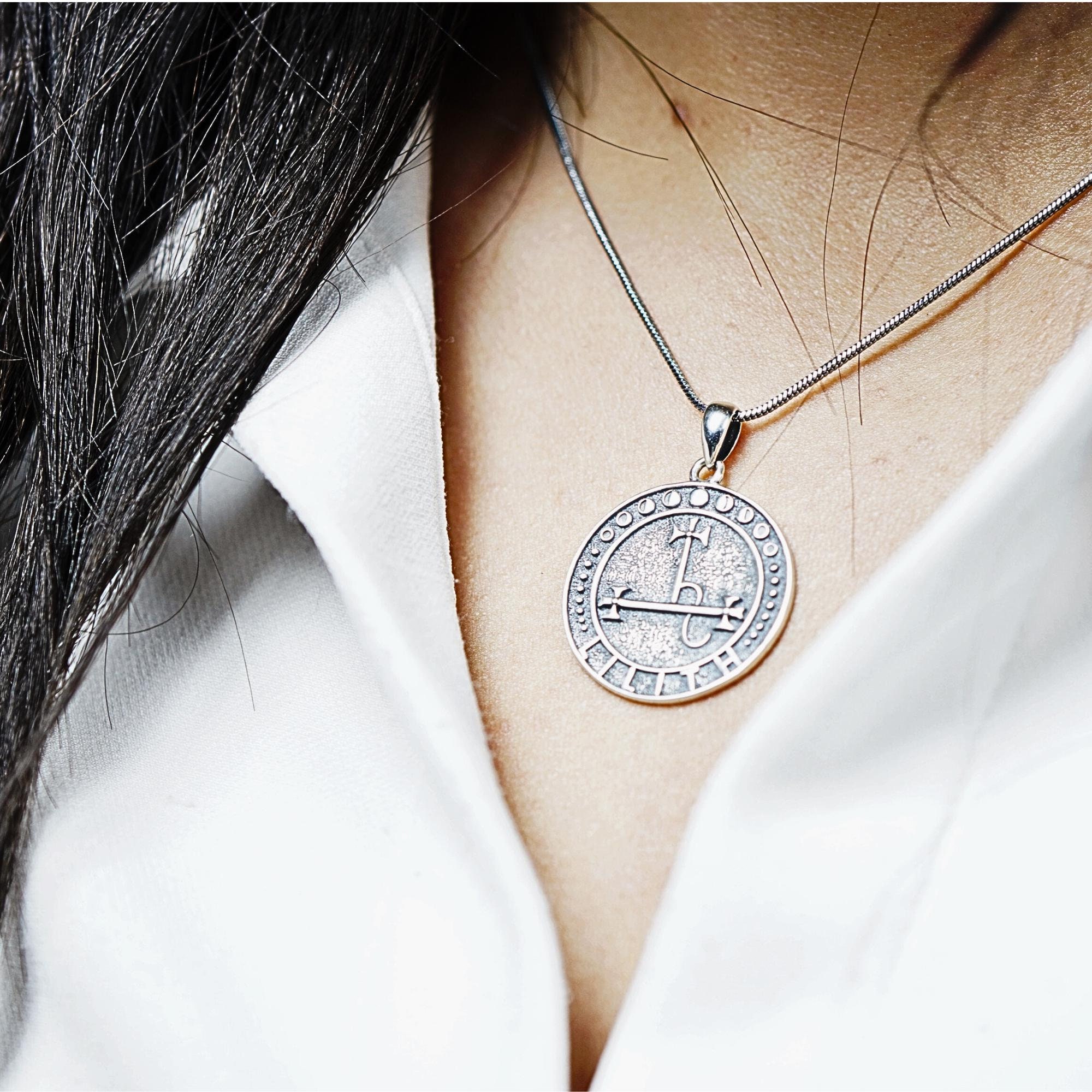 Seal Sigil of Lilith, 3D Pendant, Solid Sterling Silver 925, Occult ...