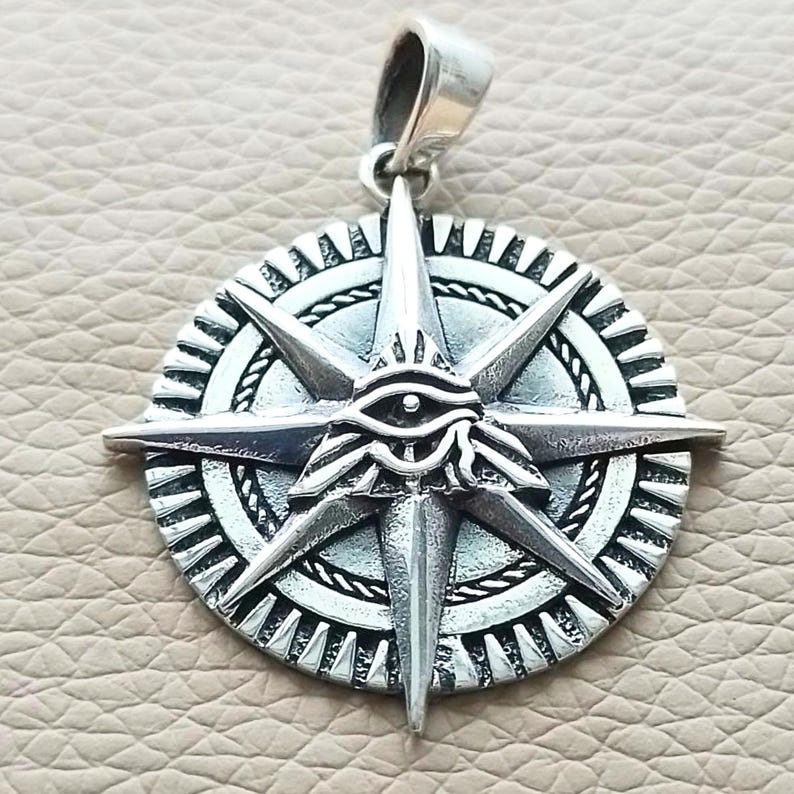 Eye of Ra Pendant, Ancient Egyptian,baldur's Gate 3 Gale Silver Pendant ...