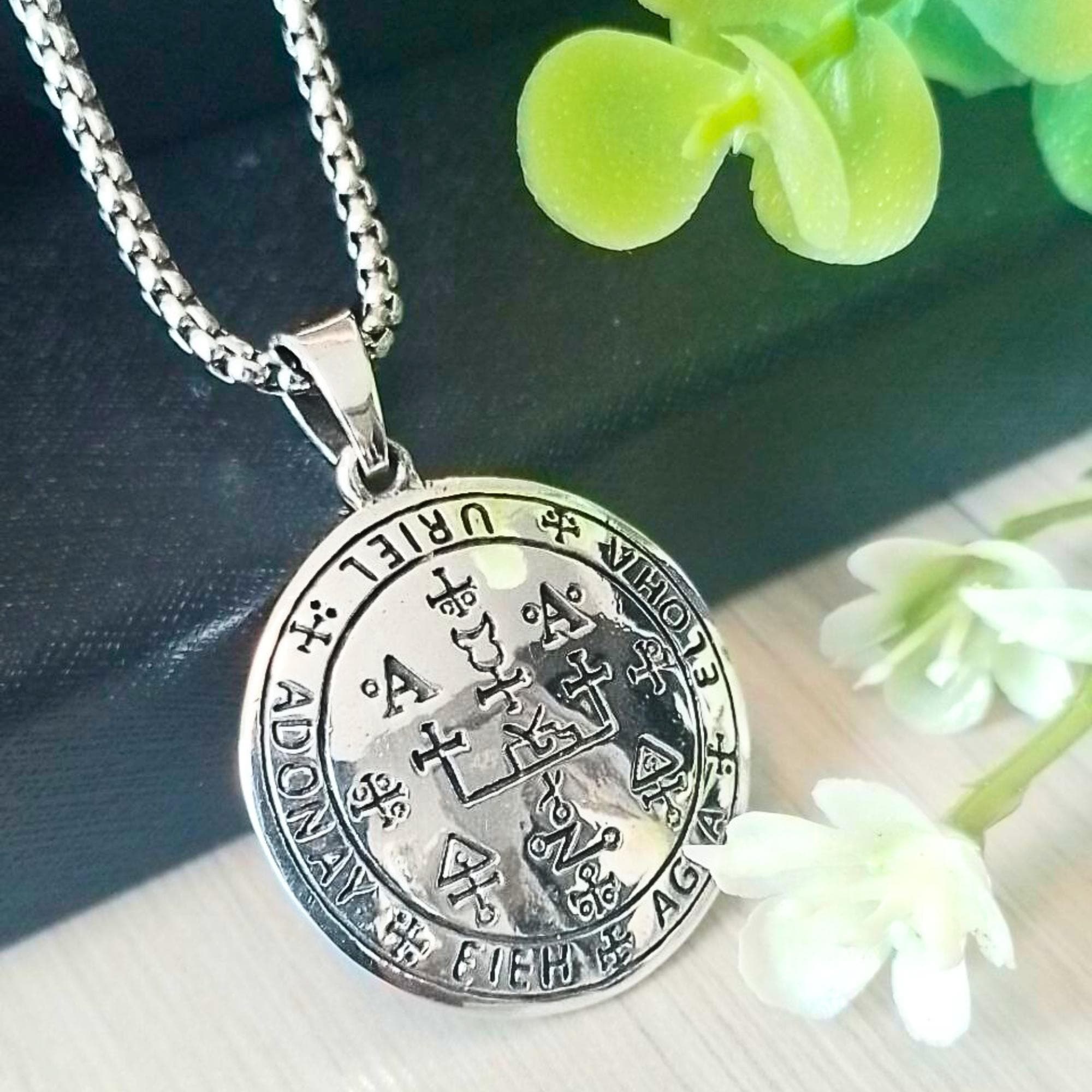 Sigil of Uriel Archangel Seal of King Solomon Amulet Pendant ...