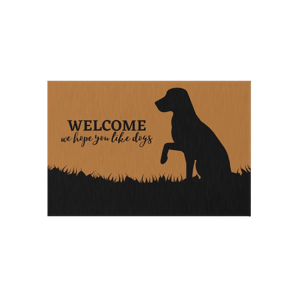 Lab, Labrador Retriever Welcome, We Hope You Like Dogs Outdoor Rug ...
