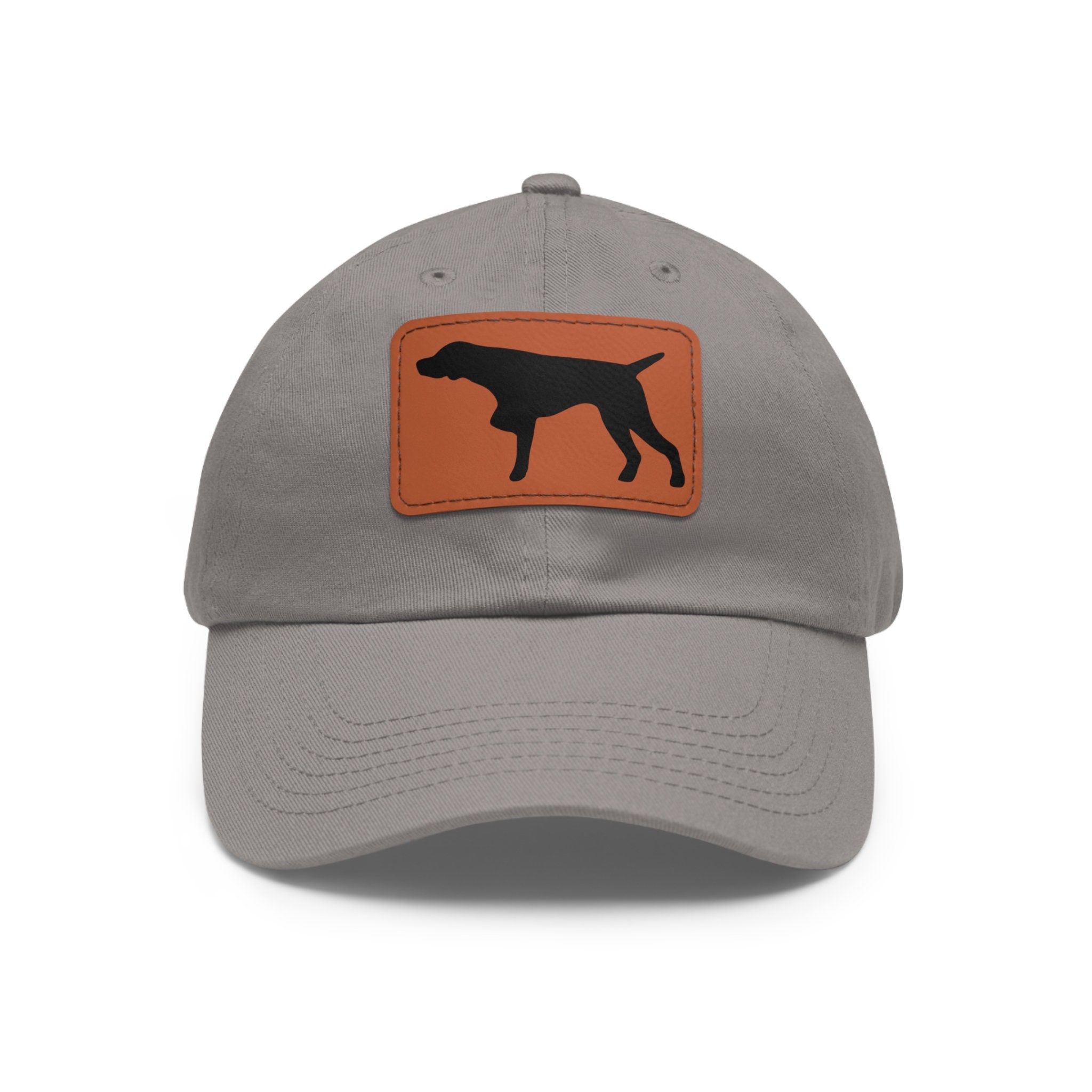 GSP German Shorthaired Pointer Hunting Dog Hat With Leather Patch, GSP Owner Hat, GSP Gift, Dog ...