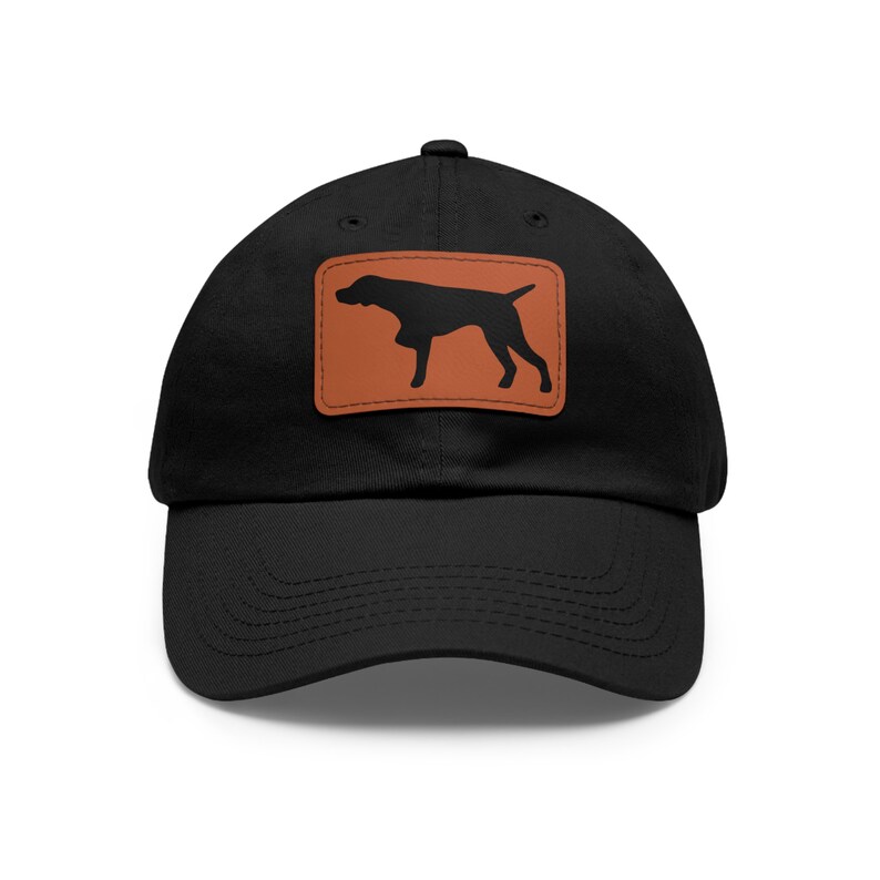 GSP German Shorthaired Pointer Hunting Dog Hat With Leather Patch, GSP Owner Hat, GSP Gift, Dog ...