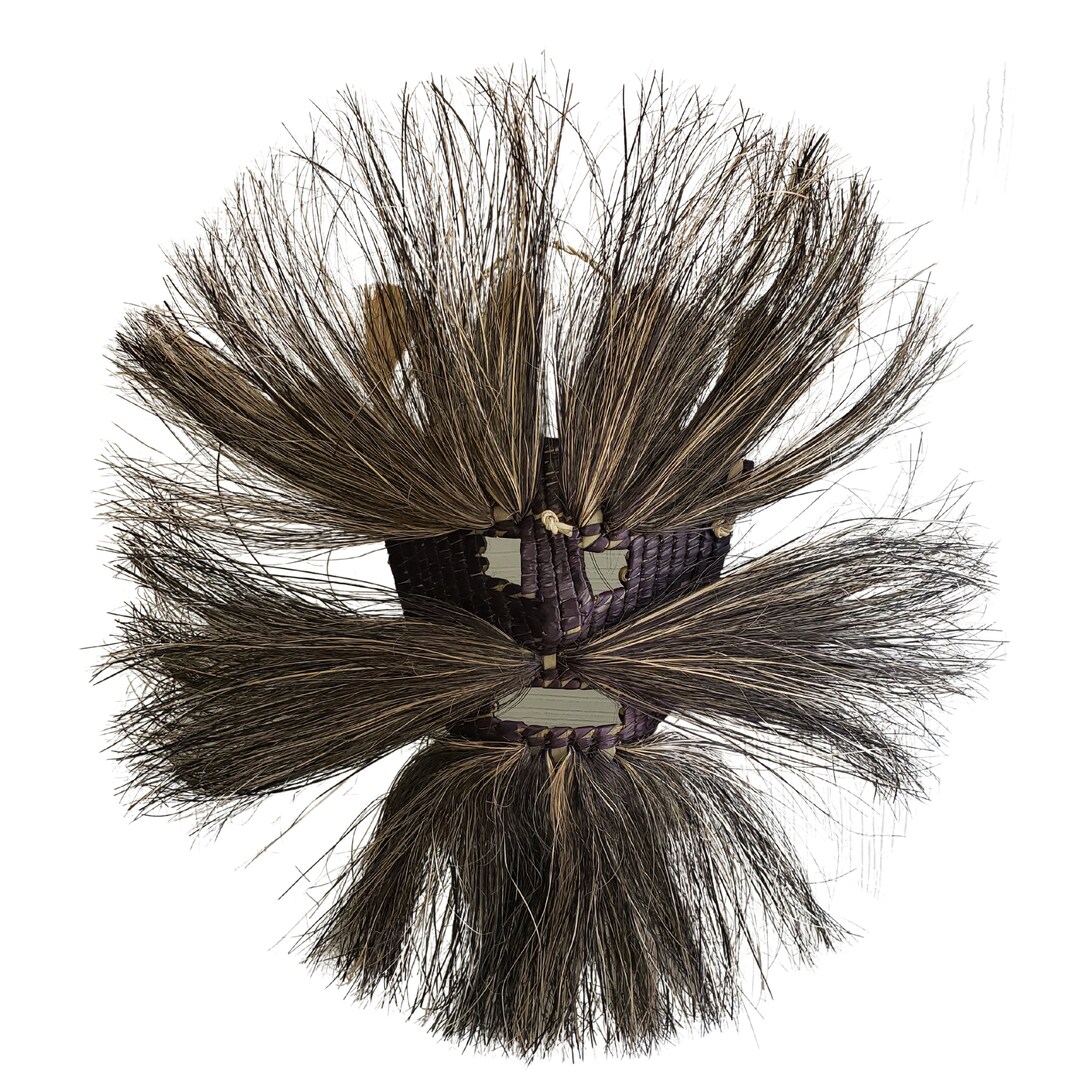 Decorative Palm Mask the Wise in Dark Violet Color. Mexican Crafts. - Etsy