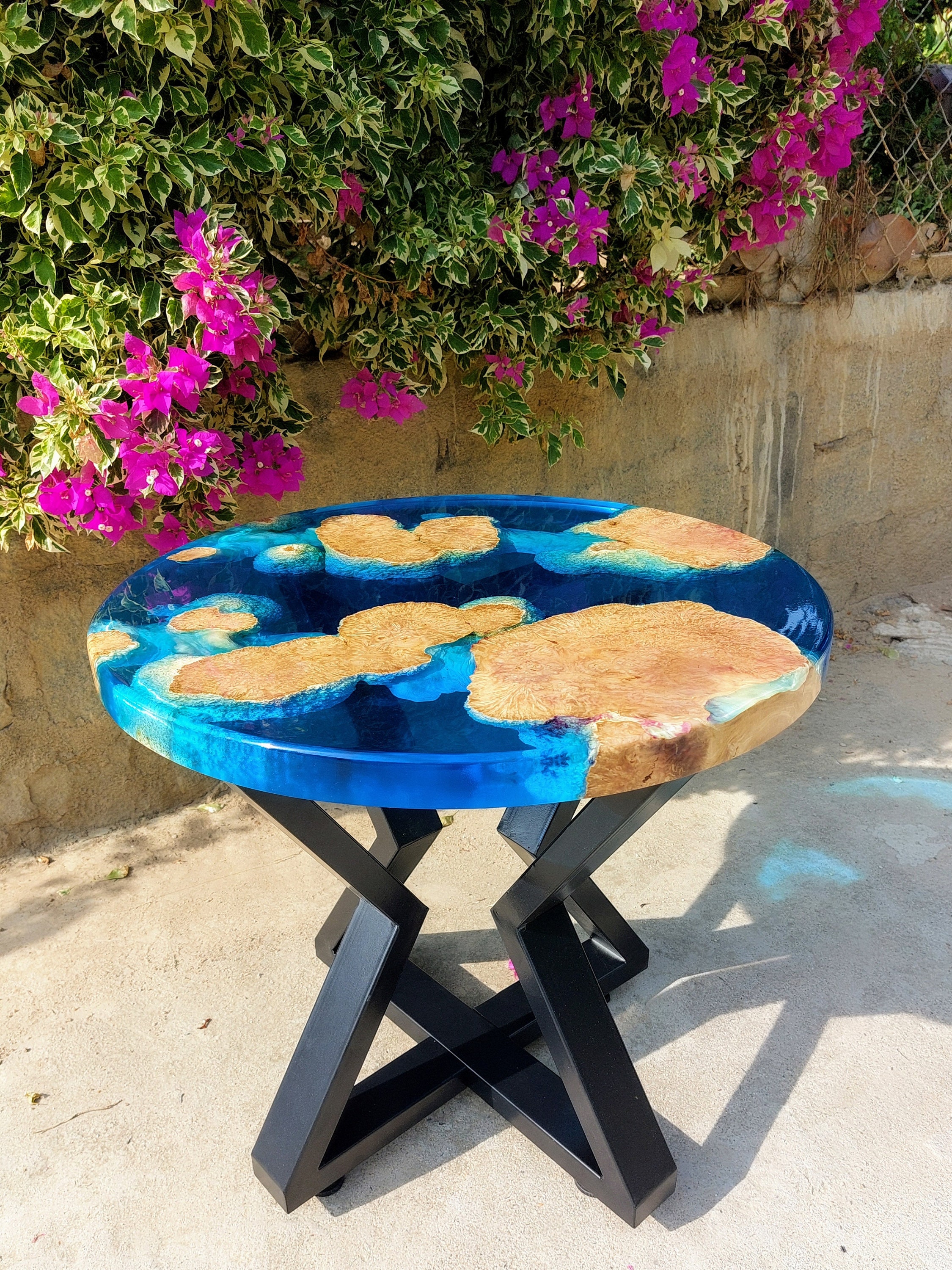 Coffee Tree Wood Epoxy Resin Table on Request Table Art, Unique Epoxy ...