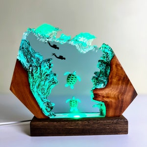 Explore the Carolina Sea. Resin Art Lamp, Crystal Lights, Best Gifts ...