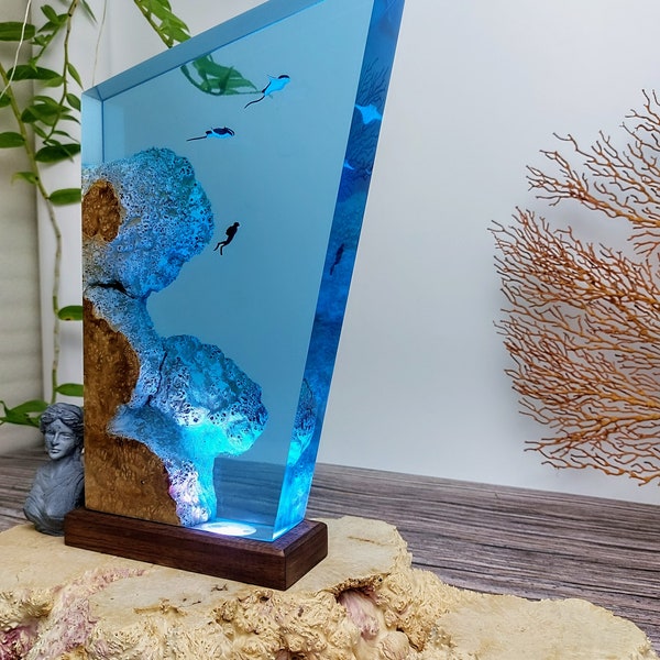 Resin Lamp - Etsy