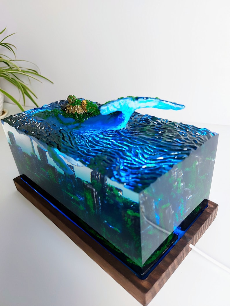 Undersea City Giant Humpback Whale Deep Sea Wonders Epoxy - Etsy