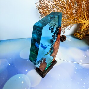 Wood Resin Lamp Avatar. Resin Art Lamps, Crystal Lamps, Best Gifts ...