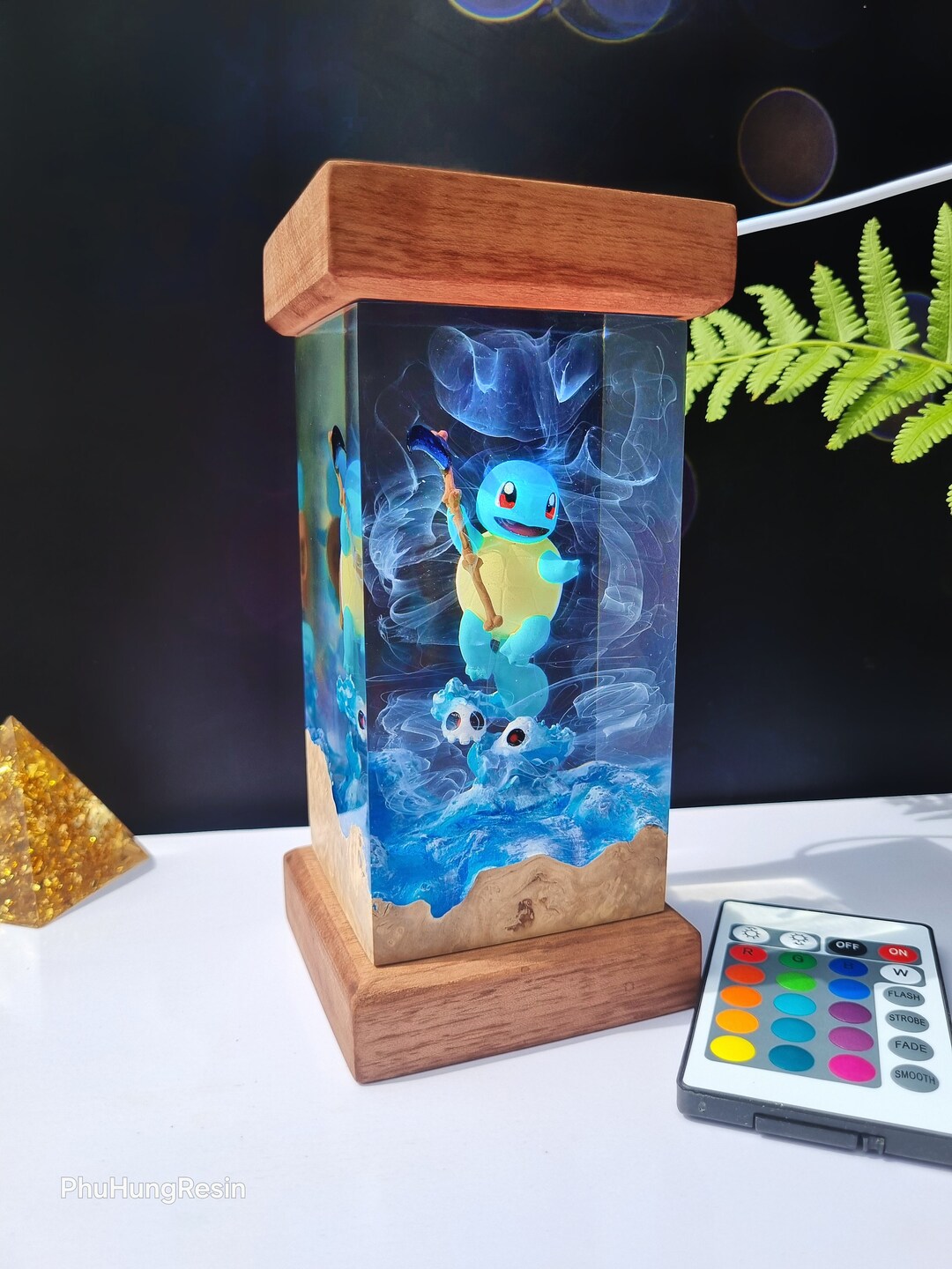 Custom Resin Lamps Shaped Like a Turtle Riding a Skull, Gifts for ...