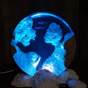 Deep Sea Wonders, Whale Sharks and Divers, Resin Art Lamps, the Best ...