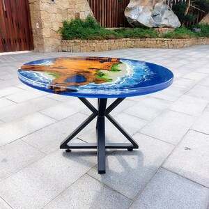Natural Wood Epoxy Resin Table Upon Request - Table Art, Unique Epoxy ...