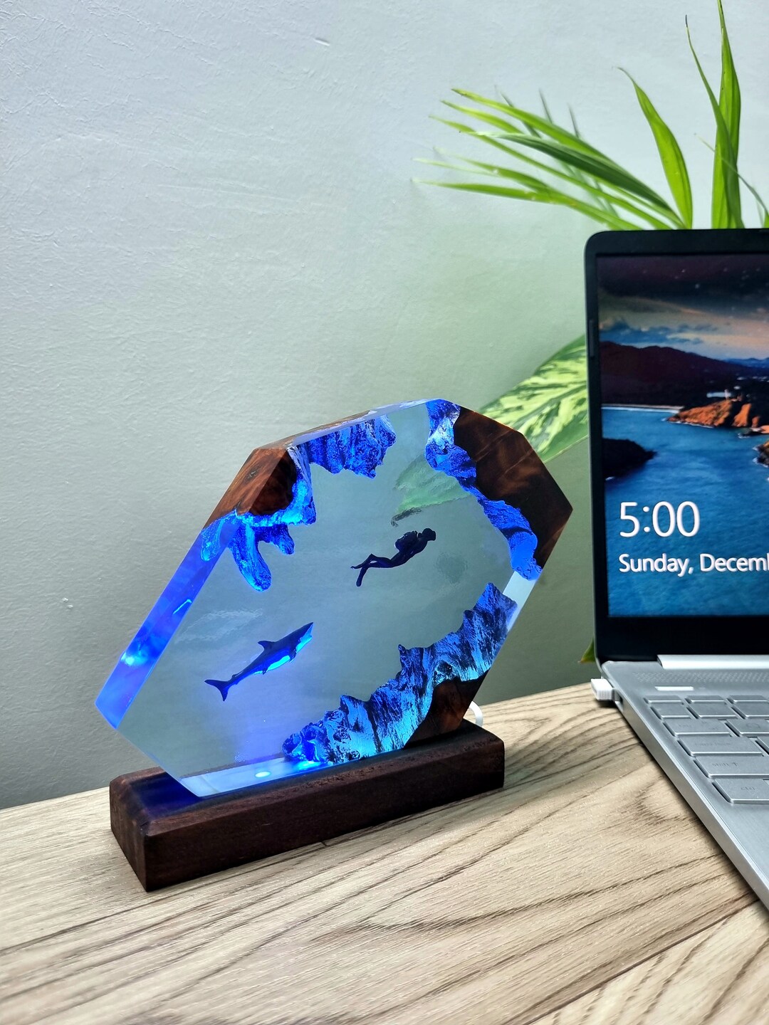 Resin Lamp - Lamp Epoxy Resin - Resin Wood Lamp - Resin Epoxy Light ...