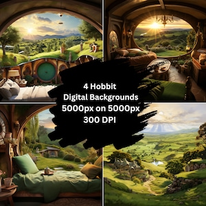 Hobbit AI Stunning Digital Backdrops for Captivating Imagery! - Etsy