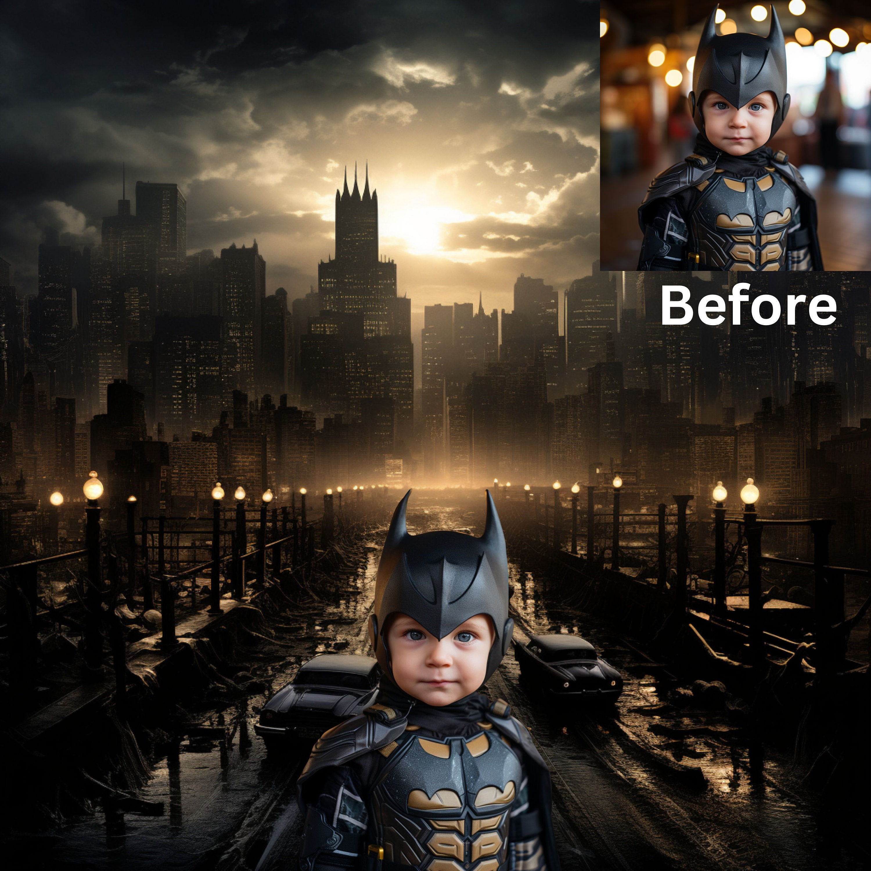 Gotham City AI Stunning Digital Backdrops for Captivating Imagery! - Etsy