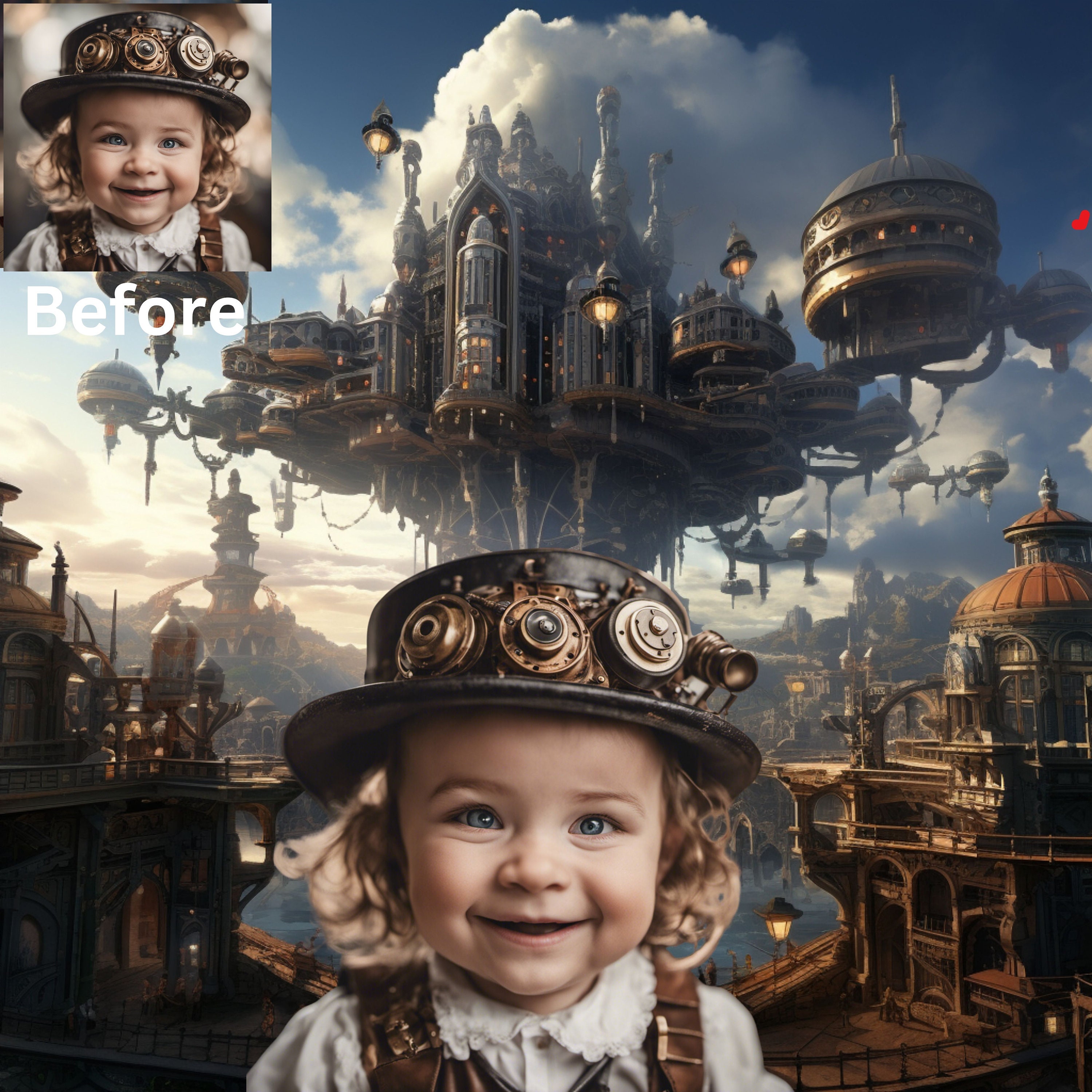 Steampunk City AI Stunning Digital Backdrops for Captivating Imagery ...