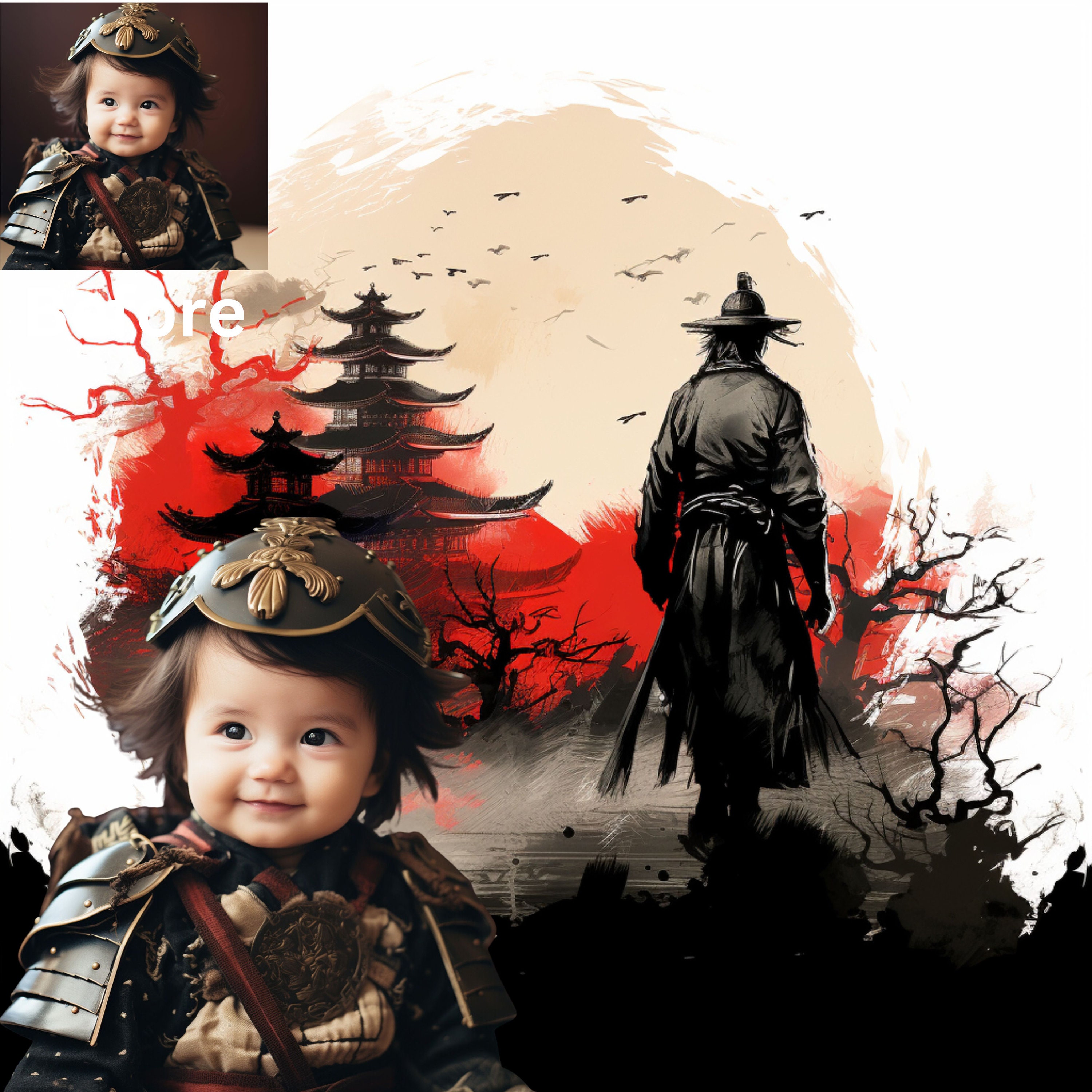 Samurai AI Stunning Digital Backdrops for Captivating Imagery! - Etsy