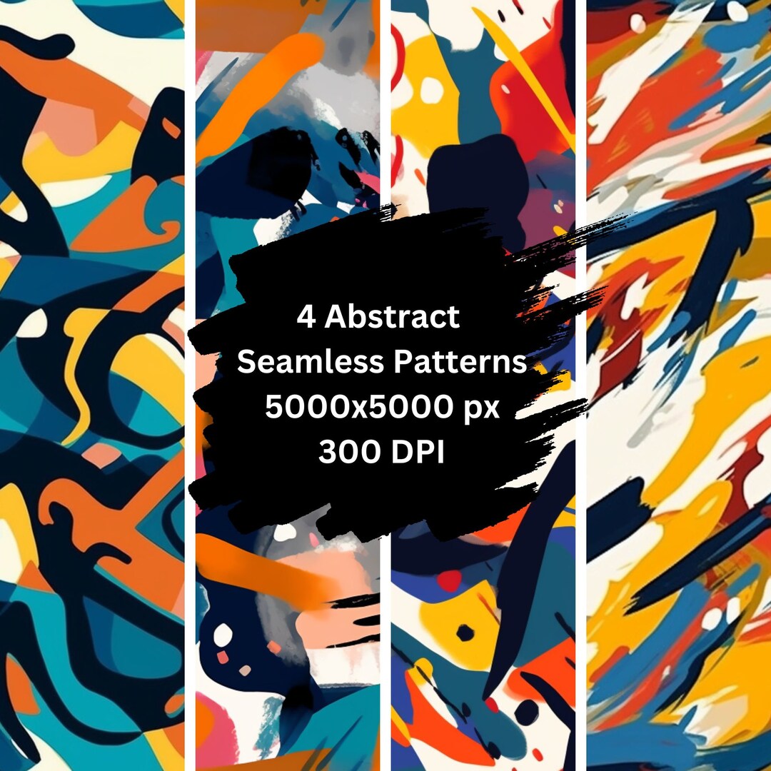 Abstract Ai-generated Seamless Patterns: Unique and Vibrant Designs for ...