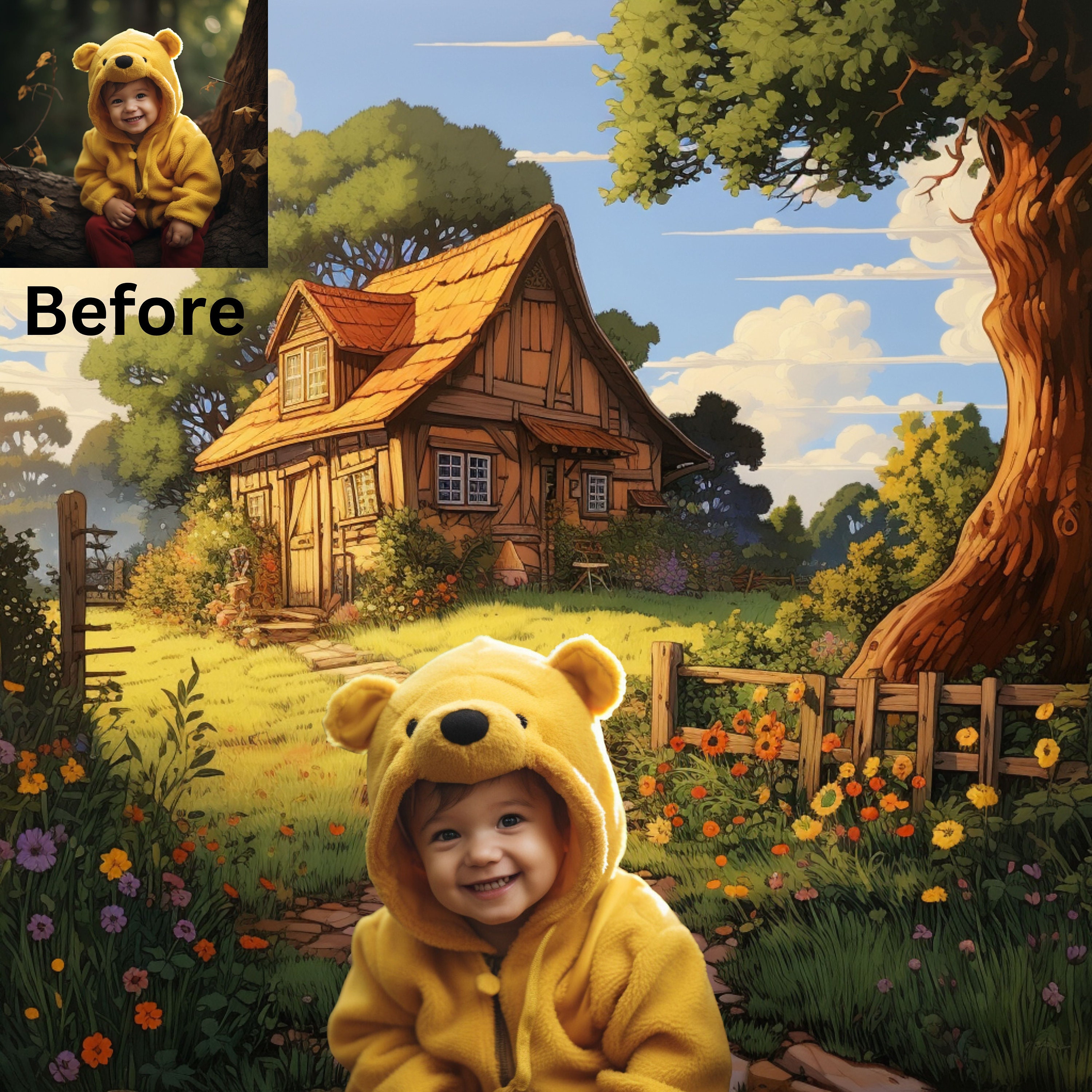 Winnie the Pooh AI Stunning Digital Backdrops for Captivating Imagery ...