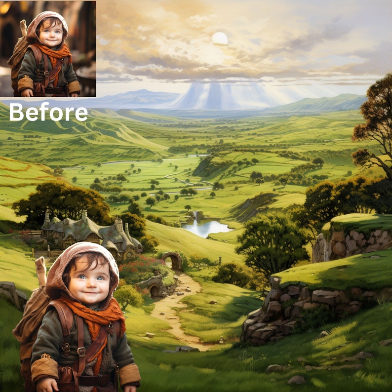 Hobbit AI Stunning Digital Backdrops for Captivating Imagery! - Etsy