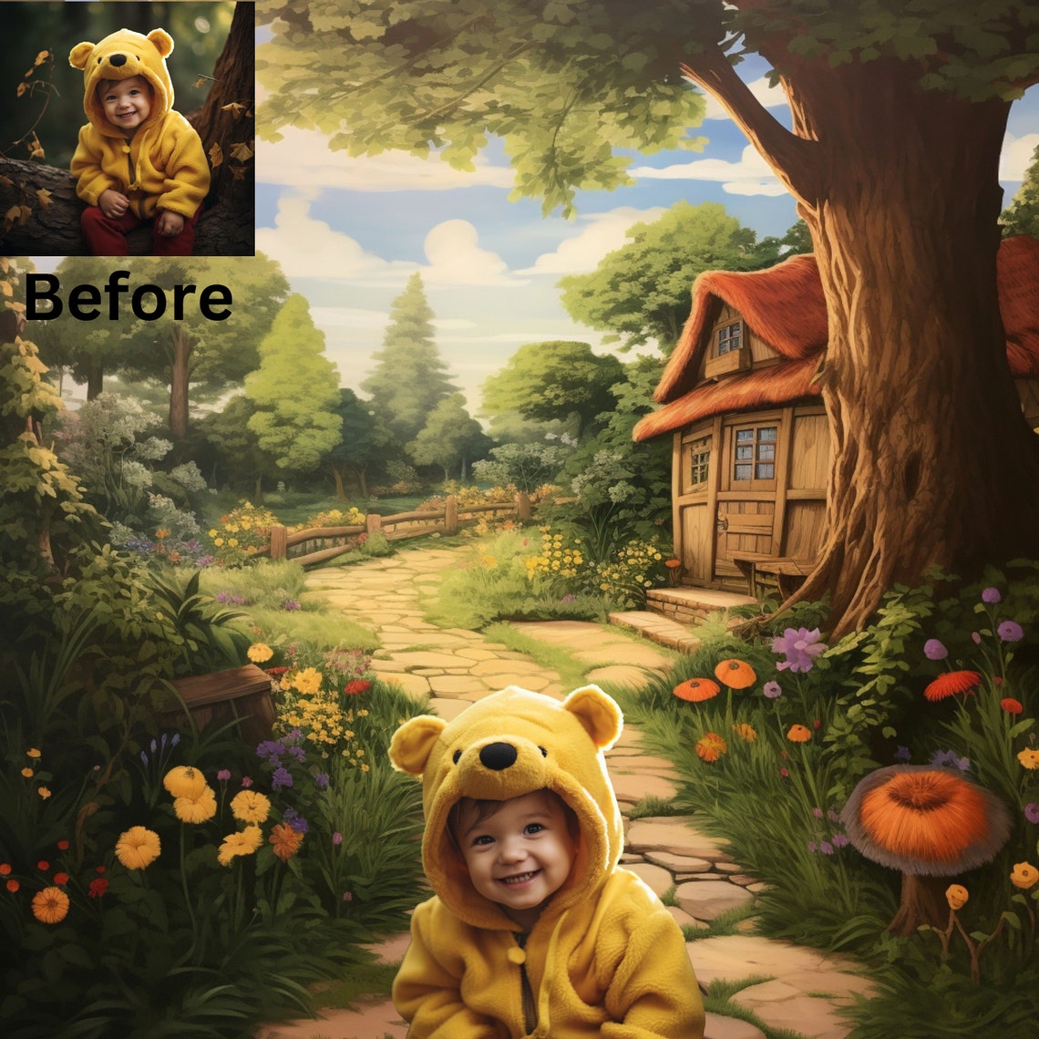 Winnie the Pooh AI Stunning Digital Backdrops for Captivating Imagery ...