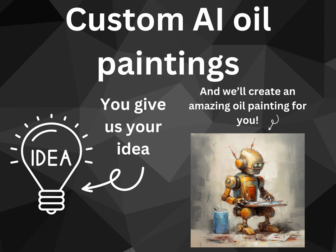 Custom AI Oil Painting | Custom AI Generated Oil Painting - Etsy