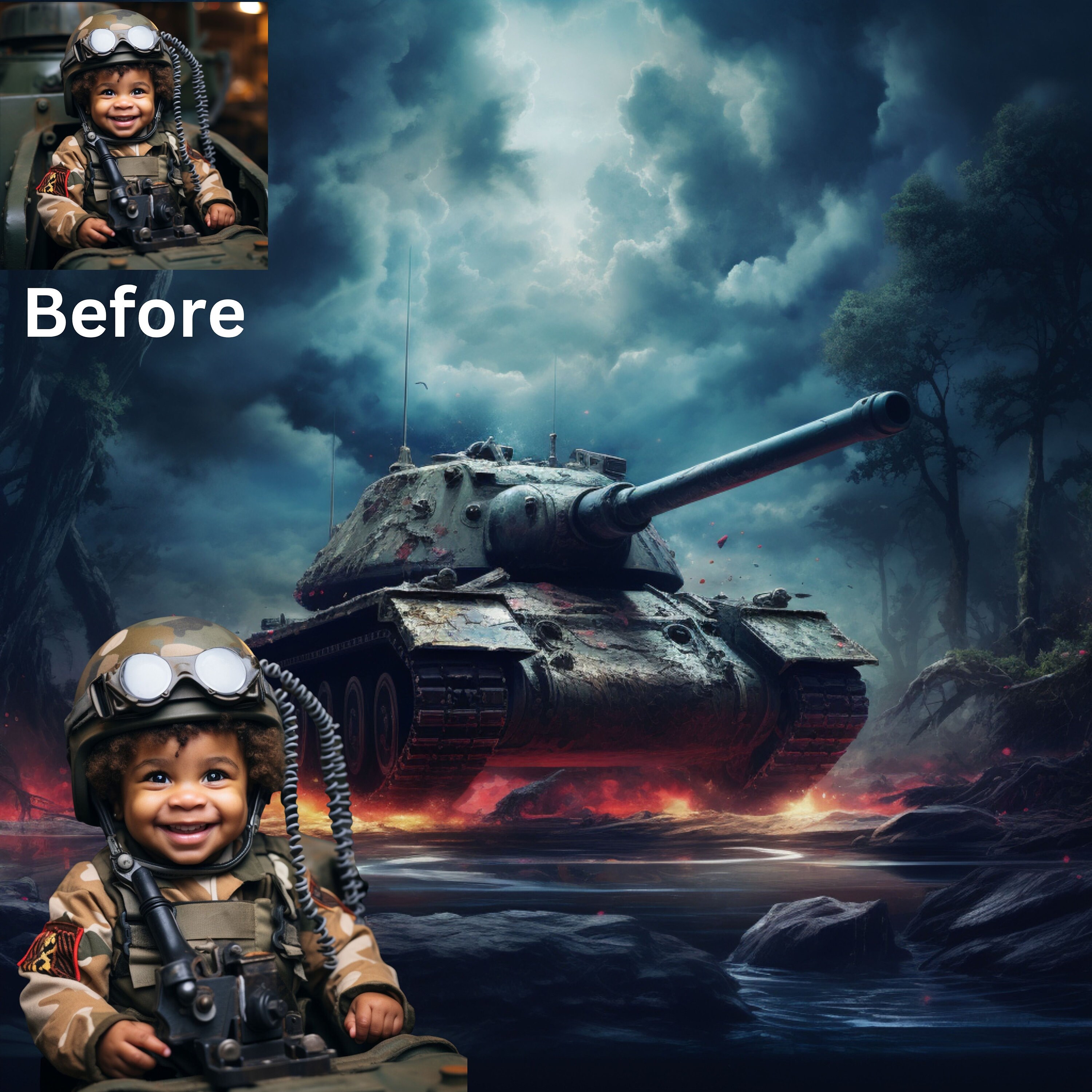 Tank AI Stunning Digital Backdrops for Captivating Imagery! - Etsy