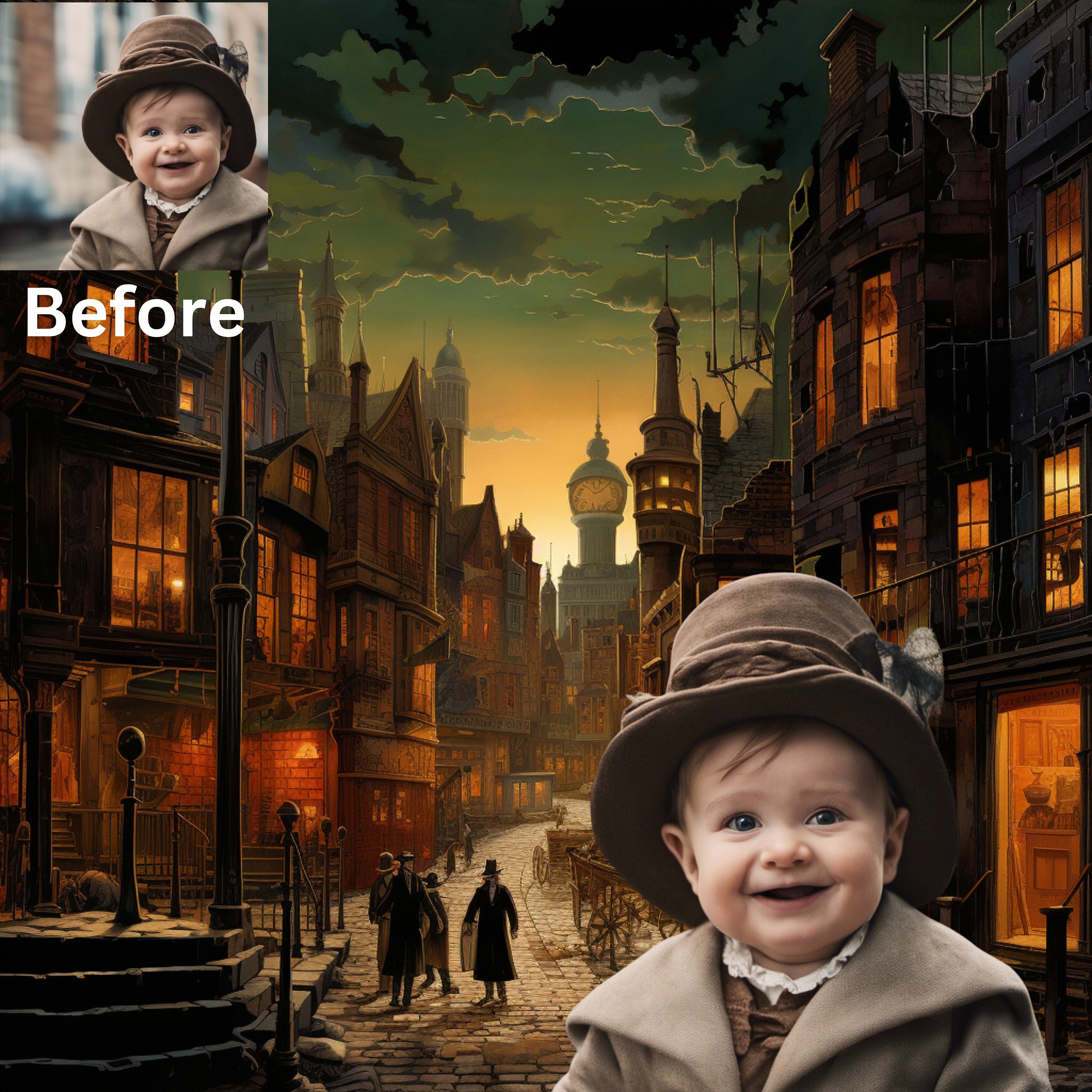 Charles Dickens Tale of Two Cities AI Stunning Digital Backdrops for ...