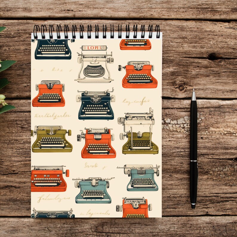 Typewriters Ai-generated Seamless Patterns: Unique and Vibrant Designs for Digital and Print - Etsy