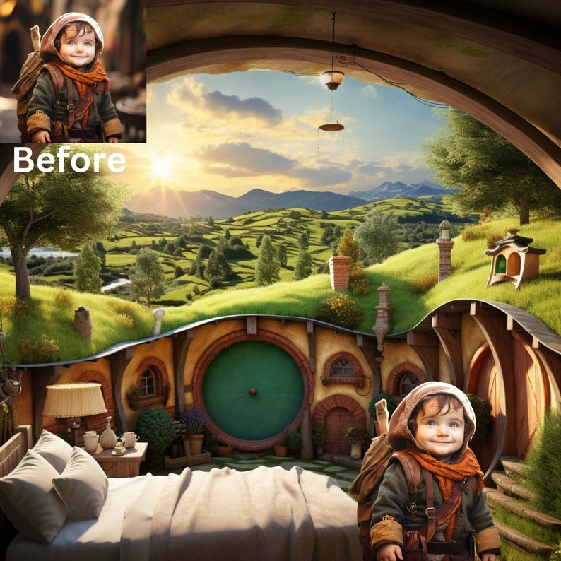 Hobbit AI Stunning Digital Backdrops for Captivating Imagery! - Etsy