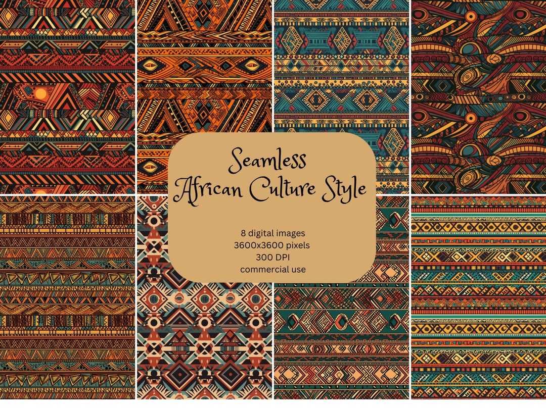 African Culture Seamless Patterns - Etsy